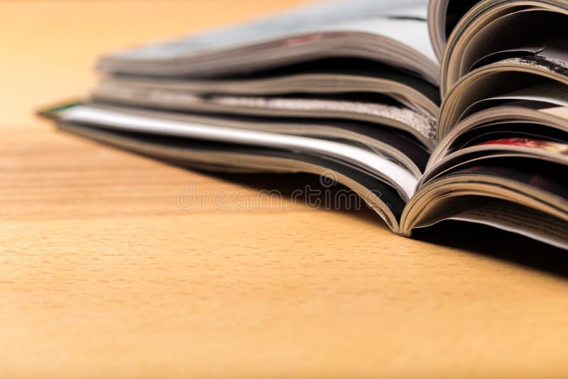 Colorful Abstract Background Image of Stacked Magazines Stock Photo ...