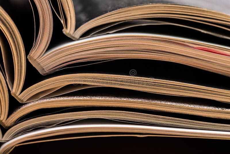 Colorful Abstract Background Image of Stacked Magazines Stock Image ...