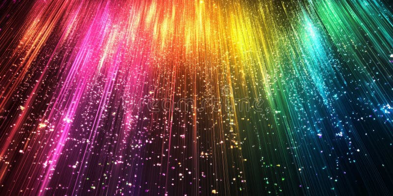 Colorful Abstract Background with Light Rays and Sparkles Effect Stock ...