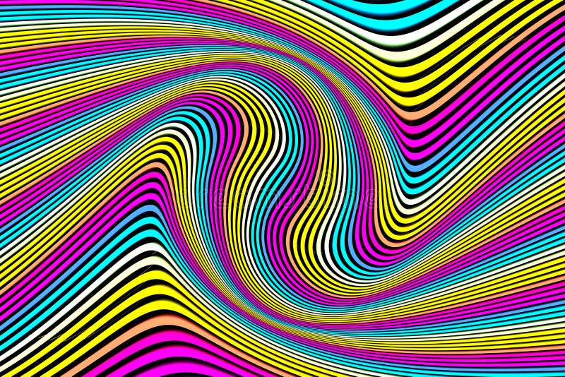 Colorful Abstract Background with Line Distortion Stock Illustration ...