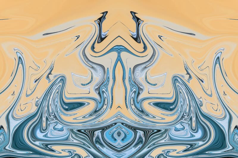 Liquid Abstract Background with Liquified Style Stock Illustration ...