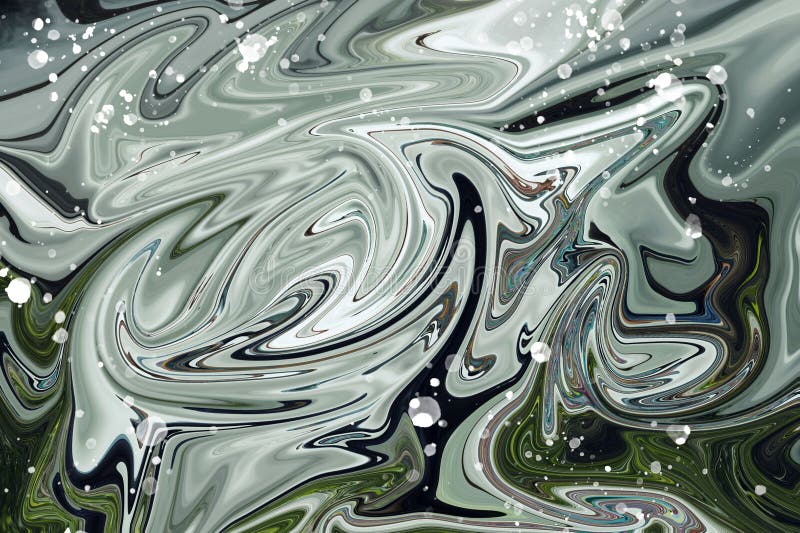 Liquid Abstract Background with Liquified Style Stock Illustration ...