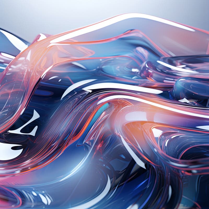 Colorful Abstract Background of a Liquid Surface in Motion with Vibrant ...