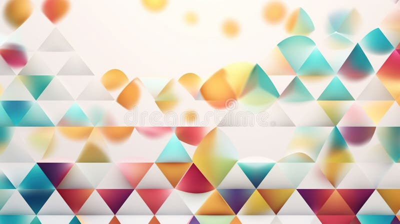 A Colorful Abstract Background with a Lot of Small Triangles on it ...