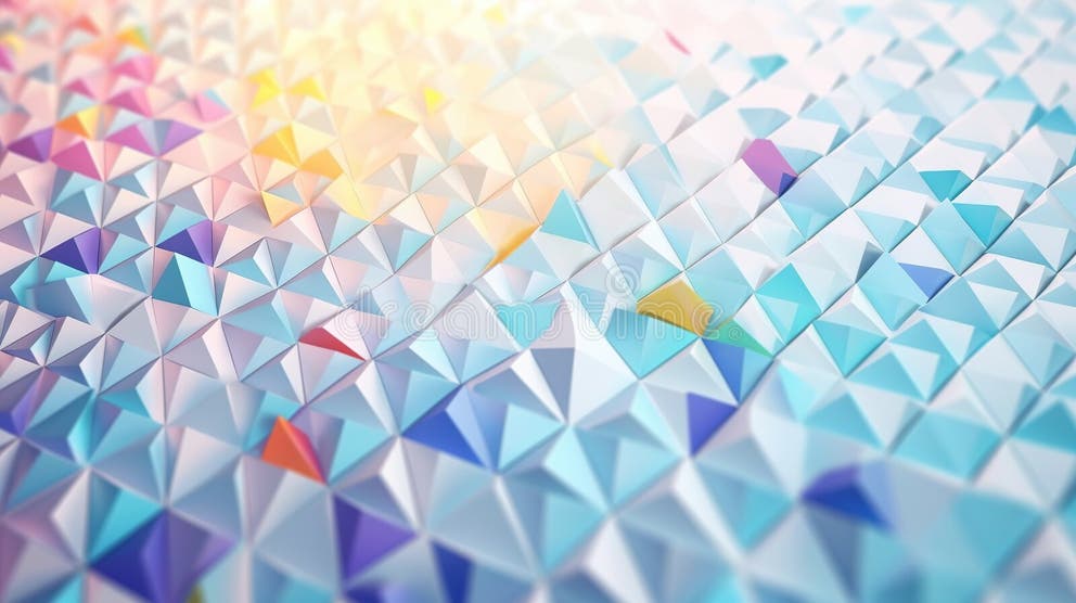 A Colorful Abstract Background with a Lot of Small Triangular Shapes ...