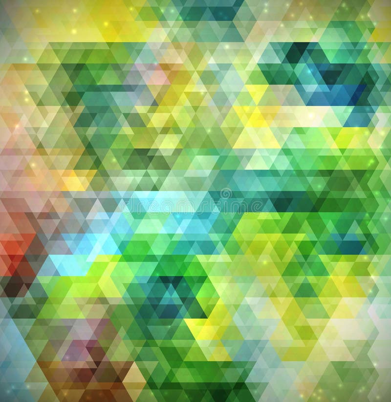 Colorful Abstract Background Made of Triangle Elements. Stock Vector ...