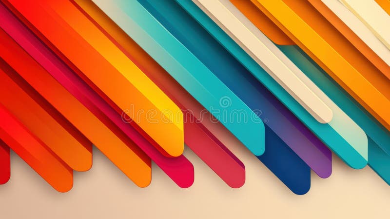 A Colorful Abstract Background with Many Different Colored Lines, AI ...