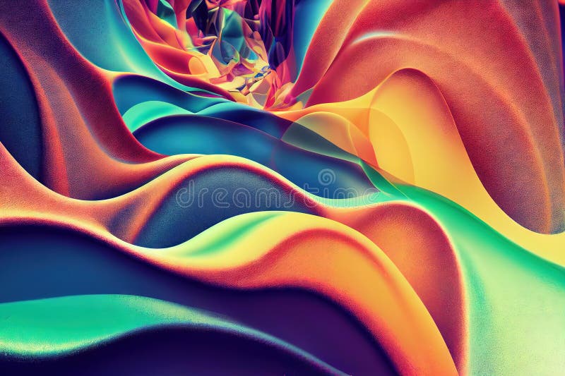 Colorful Abstract Background with Modern Curly Pattern Shape, Template ...