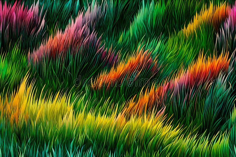 Colorful Abstract Background, Multi-colored Texture of the Grass Stock ...