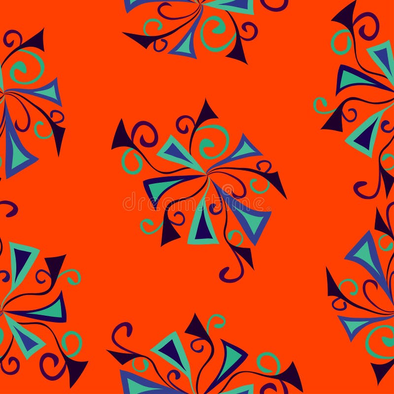 Colorful Abstract Background Orange Pattern Stock Vector - Illustration ...