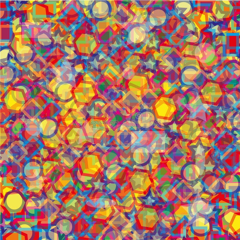 Colorful Abstract Background Psychedelic Geometric Wallpaper Stock ...