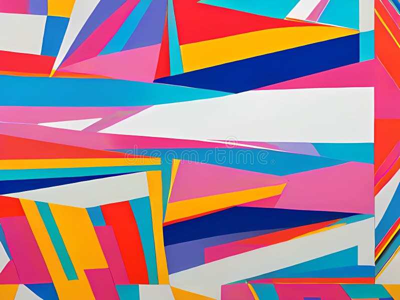 Colorful Abstract Background with Random Triangles, Geometric Shapes ...