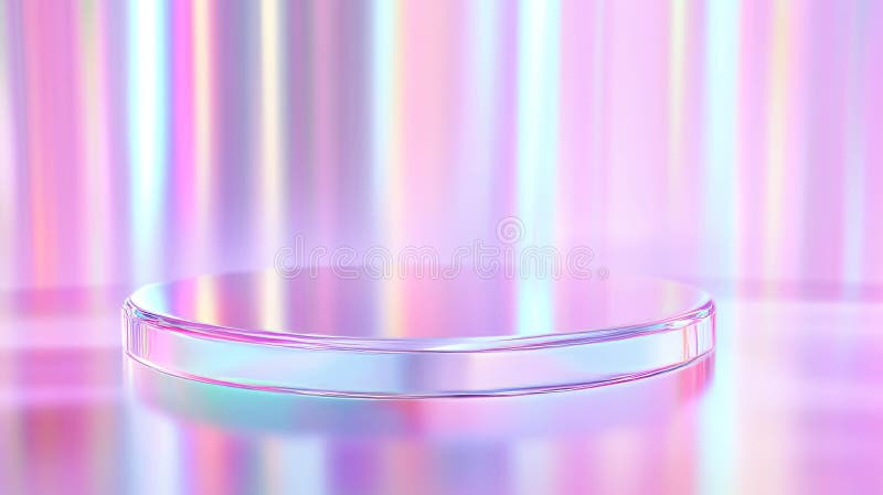 Colorful Abstract Background with Reflective Podium for Modern Display ...
