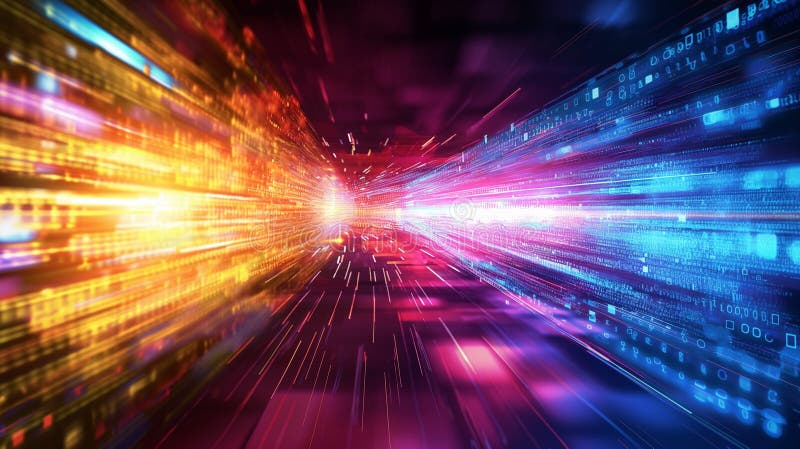 Colorful Abstract Background Representing the Future of Technology ...