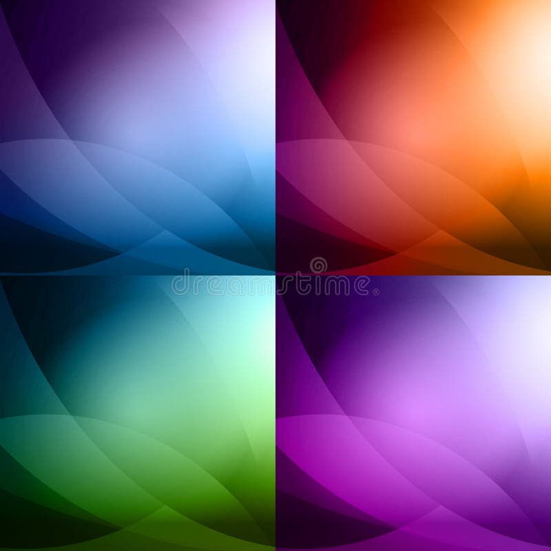 Colorful Abstract Background Set Stock Vector - Illustration of ...