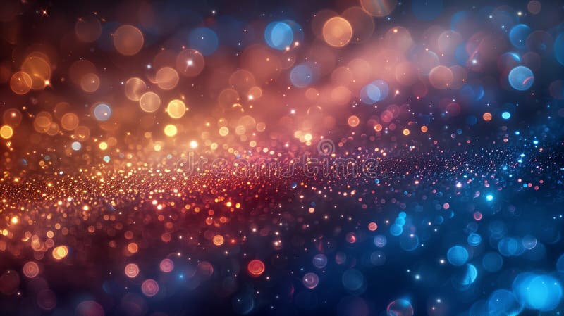 Colorful Abstract Background of Shimmering Lights in a Dark Environment ...