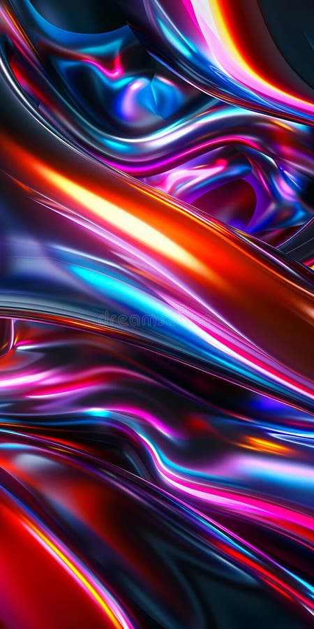 A Colorful Abstract Background with a Shiny Metallic Look Stock Photo ...