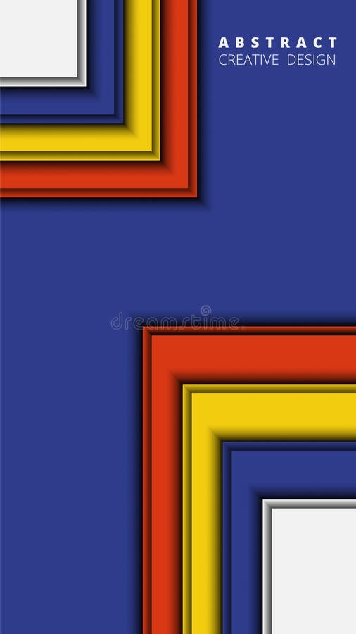 Colorful Abstract Background. Simple Material Design. Template for ...