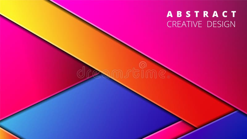 Colorful Abstract Background. Simple Material Design. Template for ...