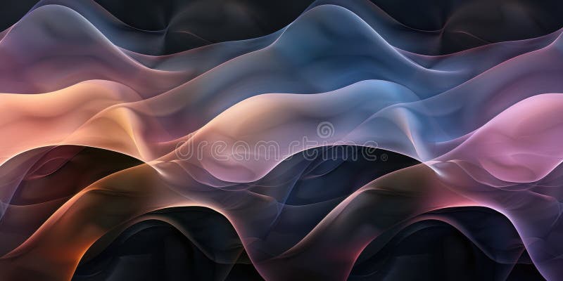 Colorful Abstract Background with a Smooth Wave Pattern. AIG51A Stock ...