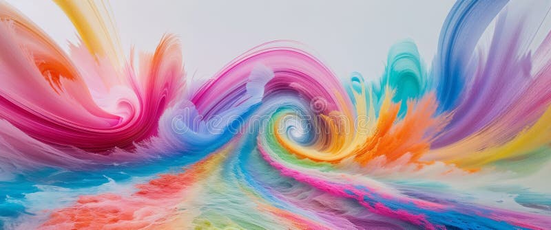 Colorful Abstract Background with Soft Brush Strokes and Swirls. Stock ...