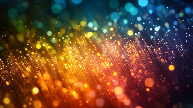 Colorful Abstract Background with Sparkling Lights Stock Illustration ...