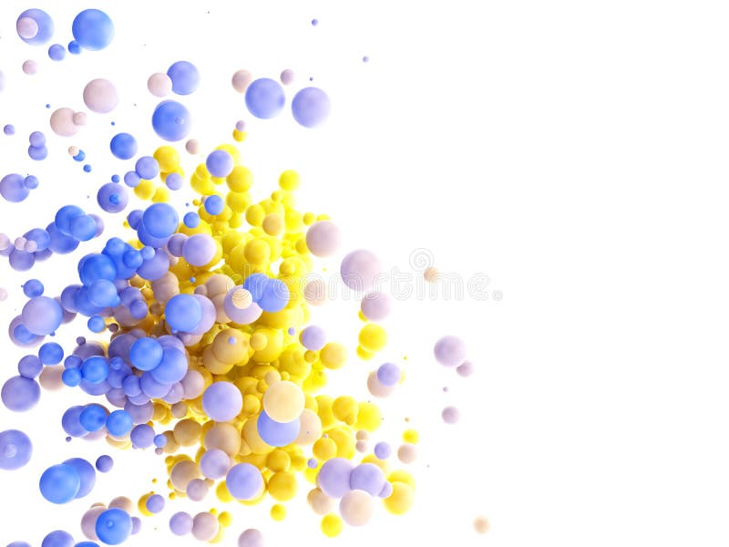 Colorful Abstract Background with Spherical Particles Stock ...