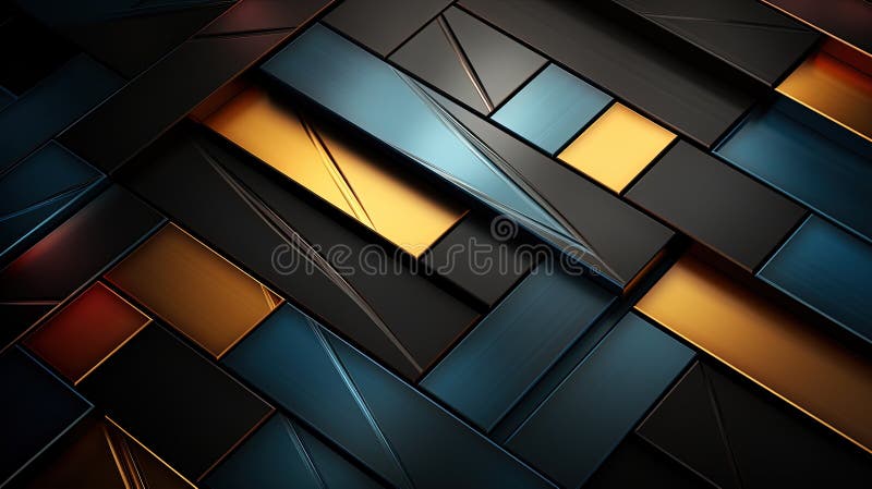 Colorful Abstract Background with Squares and Angled Lines Stock ...