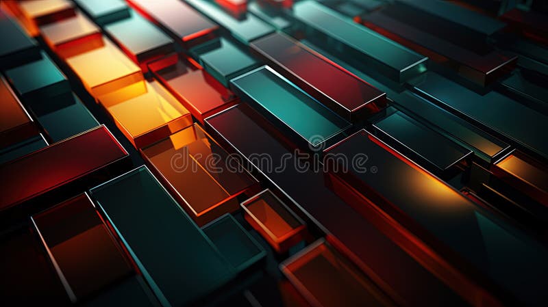 Colorful Abstract Background with Squares and Angled Lines Stock ...