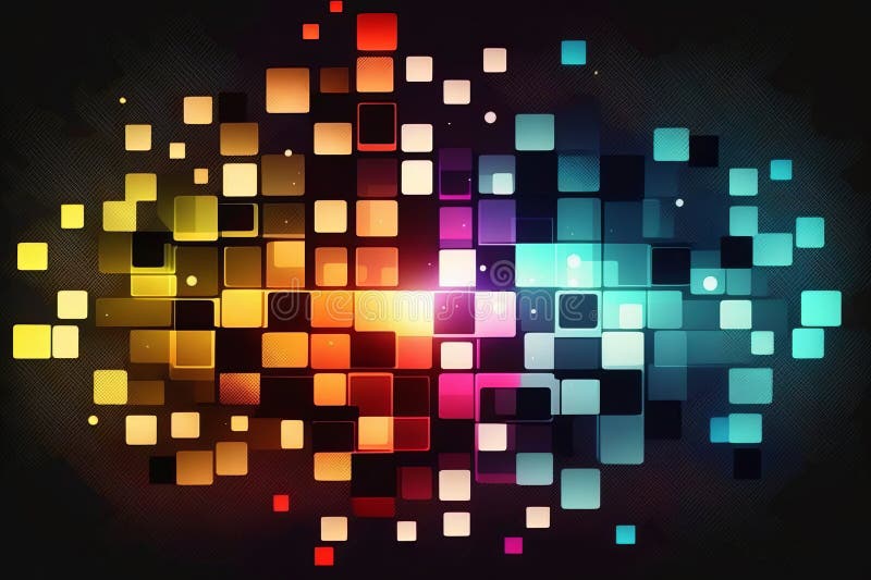 Colorful Abstract Background with Squares and Squares. Generative AI ...