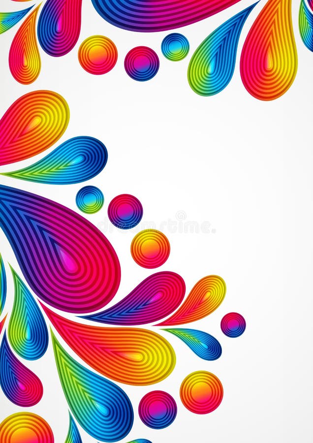 Color drops background. stock vector. Illustration of blank - 19826492