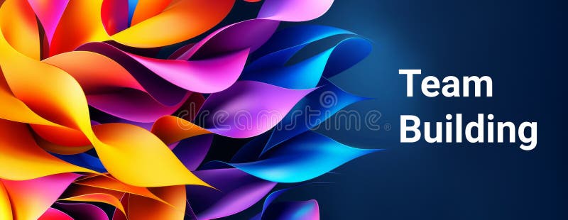 Colorful Abstract Background for Team Building and Collaboration ...