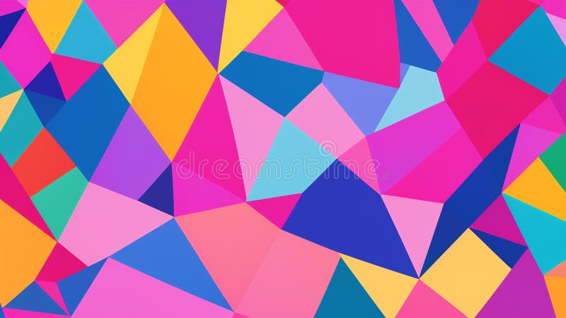 Colorful Abstract Background with Triangles Stock Illustration ...