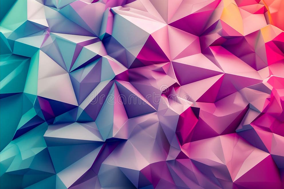 A Colorful Abstract Background with Triangles Stock Image - Image of ...