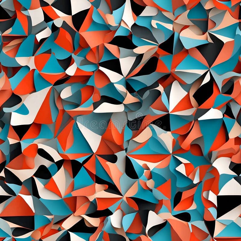 Colorful Abstract Background with Triangular Seamless Pattern ...