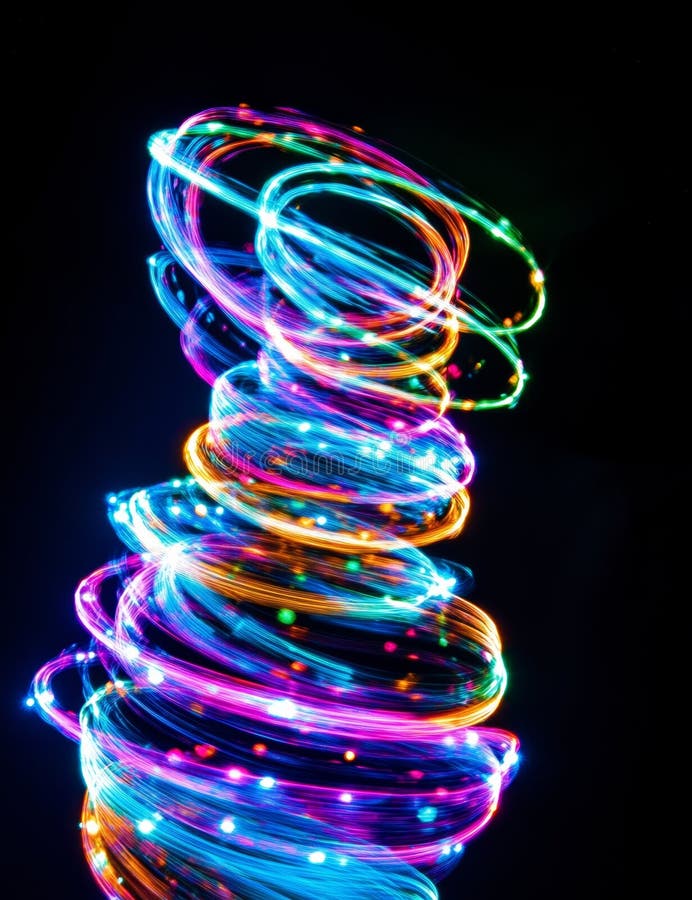 Colorful Abstract Background with Unusual Lighting Effects Stock ...