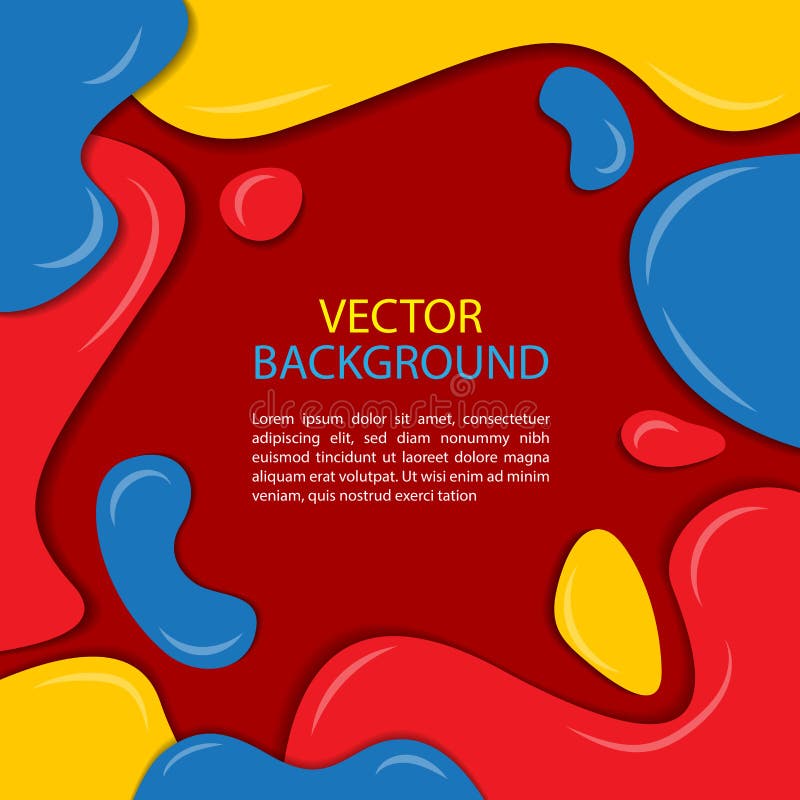 Colorful Abstract Background Vector, Web Banner Template, Bubble Shape ...