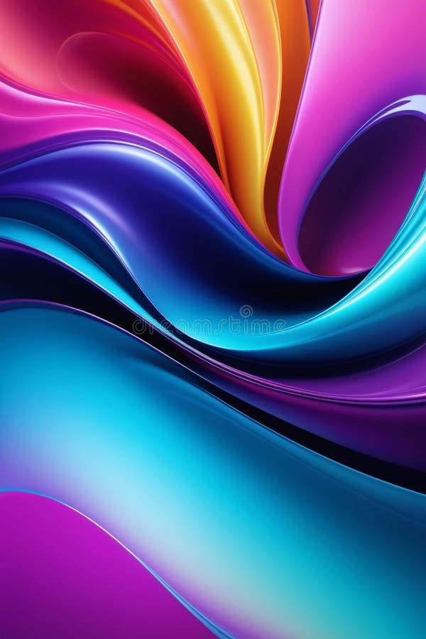 A Colorful Abstract Background, Vibrant Colors, Vertical Composition ...