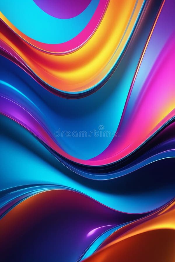 A Colorful Abstract Background, Vibrant Colors, Vertical Composition ...