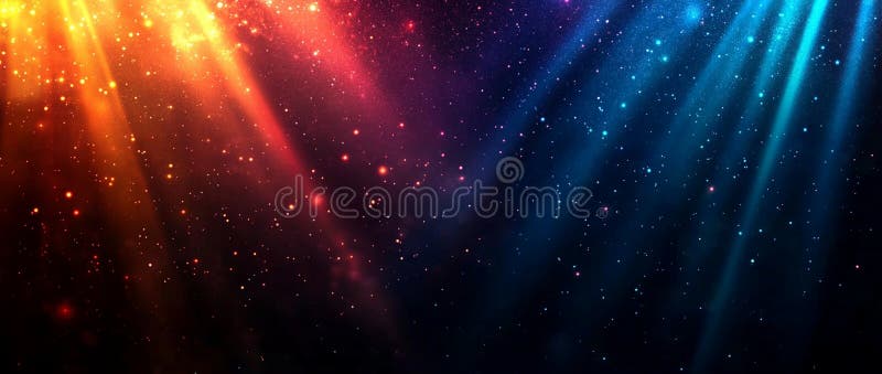 Colorful Abstract Background with Vibrant Gradient Rays and Sparkling ...