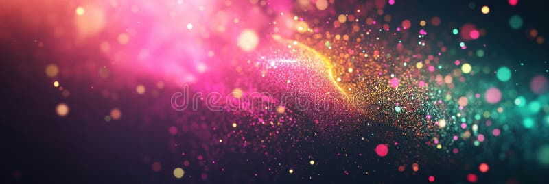 Colorful Abstract Background with Vibrant Particles and Dynamic Energy ...