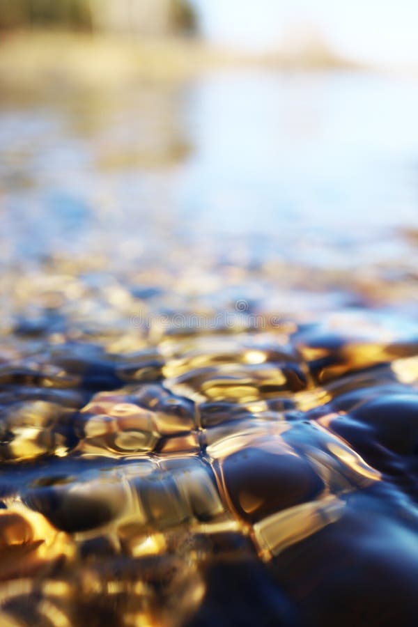 Colorful Abstract Background of Water and Stones Stock Photo - Image of ...