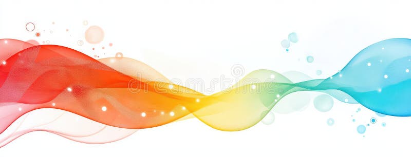 Colorful Abstract Background with Waves and Pixel Elements on White ...