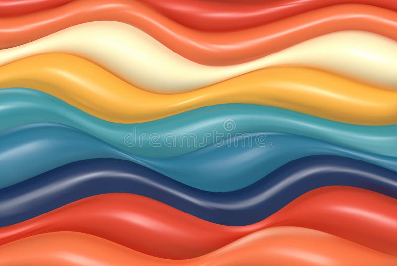 Colorful Abstract Background, Wavy Lines Multicolored Bright Stock ...