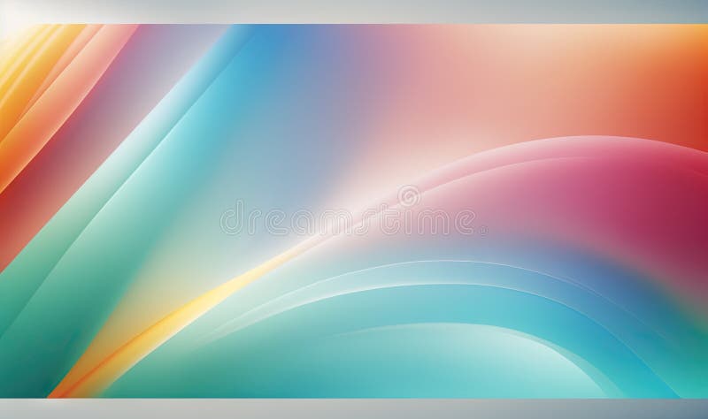 A Colorful Abstract Background with a White Border and a White Border ...