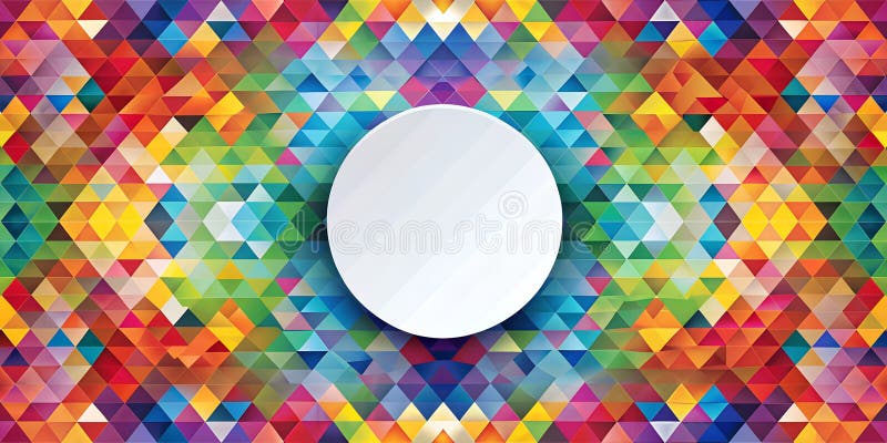 A Colorful Abstract Background with a White Circle in the Middle the ...
