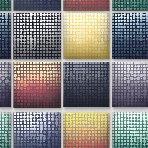 Colorful Abstract Backgrounds with Dotted Patterns and Gradients Stock ...