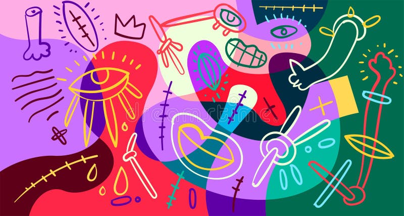 Colorful Abstract Banner Template with Dummy Text for Web Design ...