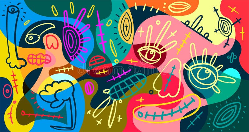 Colorful Abstract Banner Template with Dummy Text for Web Design ...