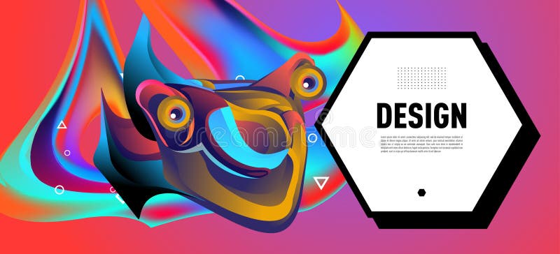 Colorful Abstract Banner Template with Dummy Text for Web Design ...
